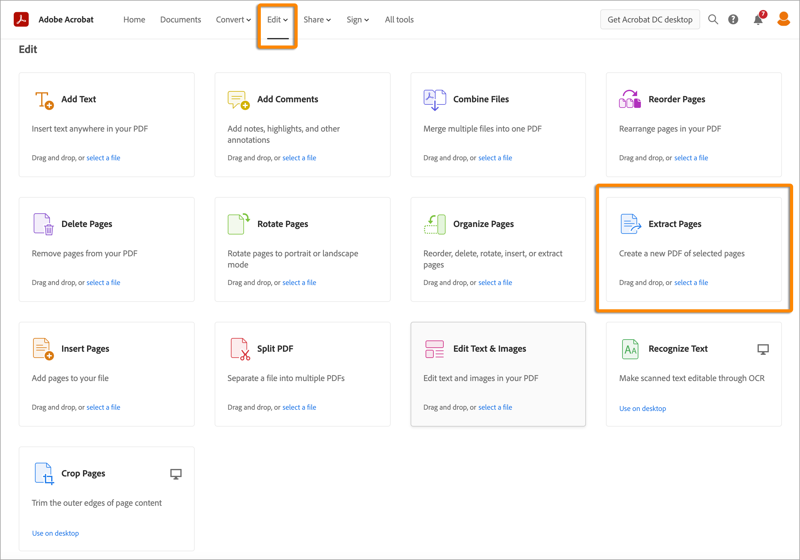 How To Extract Pages From An Exisitng PDF Document Online