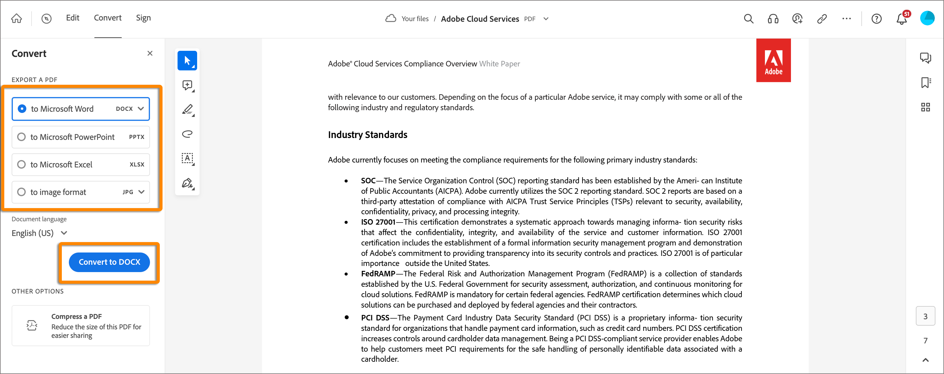 New Acrobat online experience