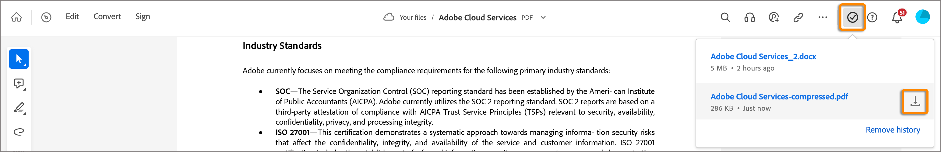 New Acrobat online experience