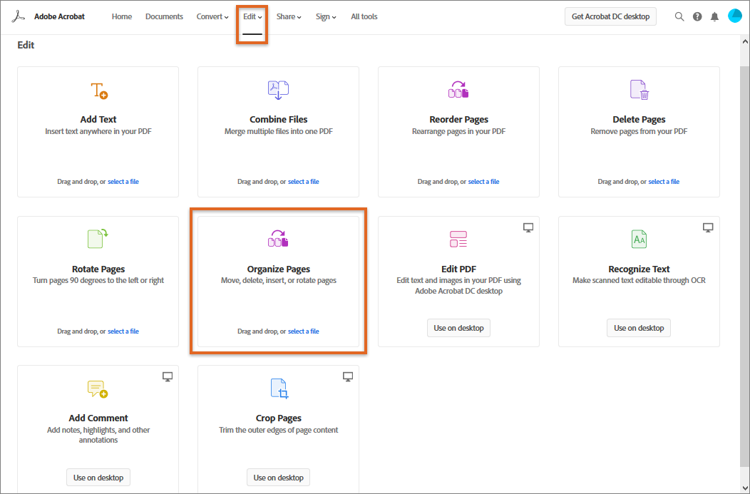 How To Organize Pages In A PDF Online
