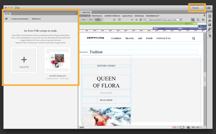 Batch extract web-optimized images with multiple resolutions in Adobe ...