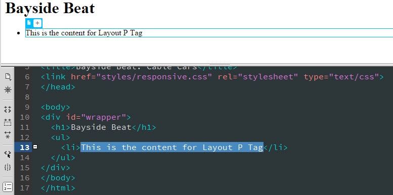 How to make a website in Dreamweaver part 2, add HTML content