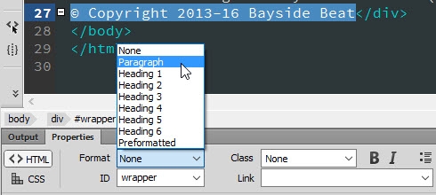 How to make a website in Dreamweaver part 2, add HTML content