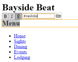 Adobe Learn - Learn Dreamweaver Add structural elements and links