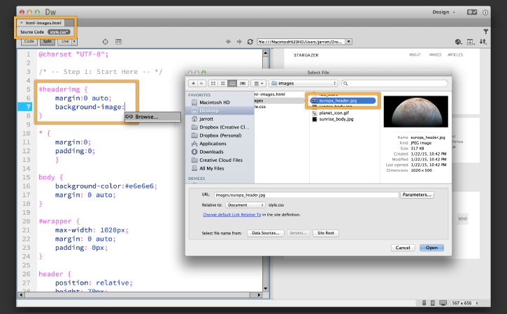 How to work with HTML images