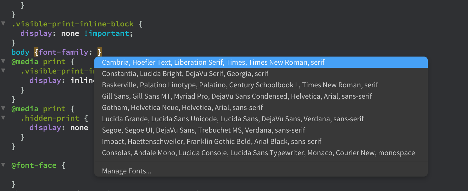 Code hinting and code completion