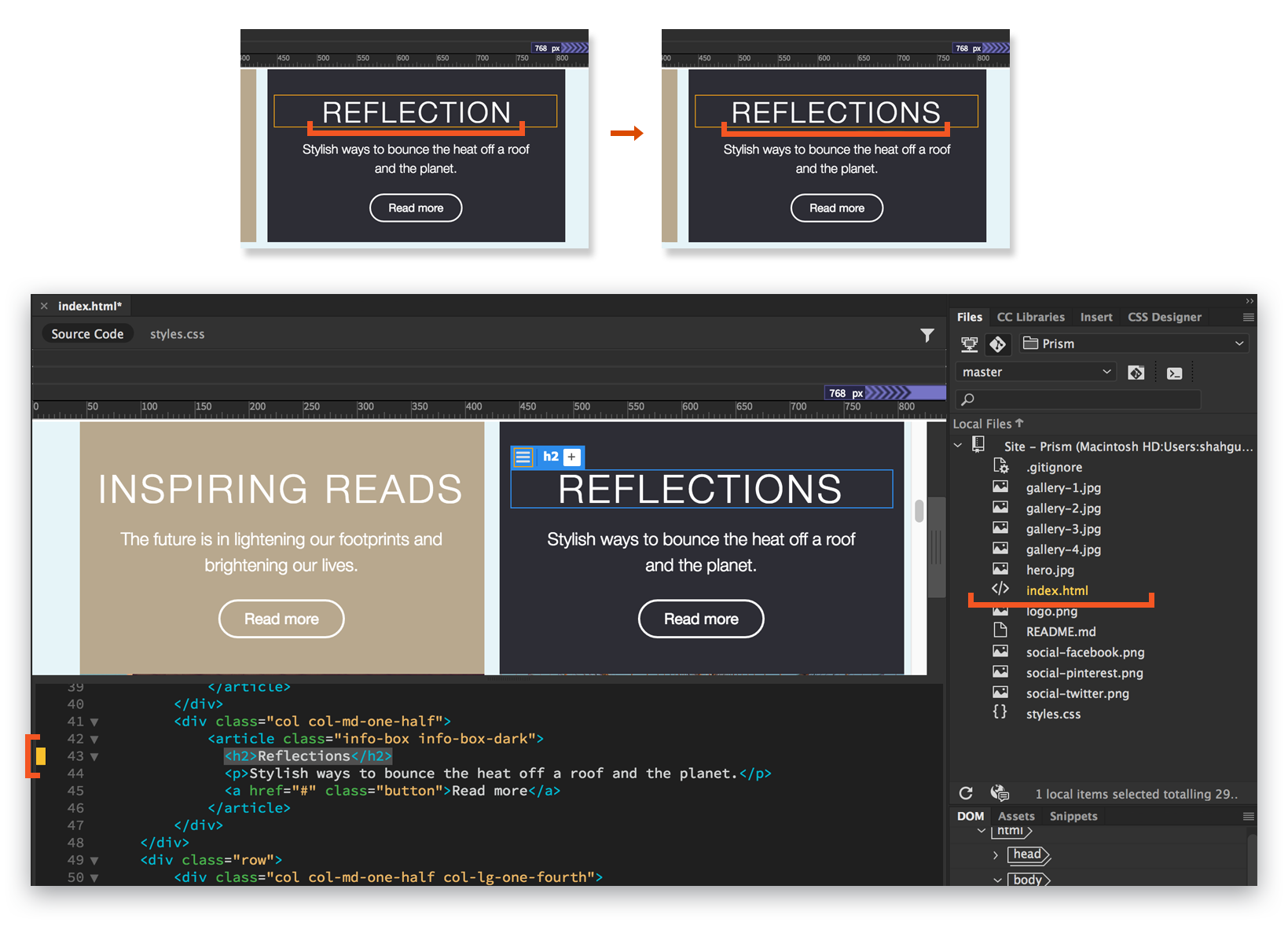Learn how to download and use Git with Dreamweaver.