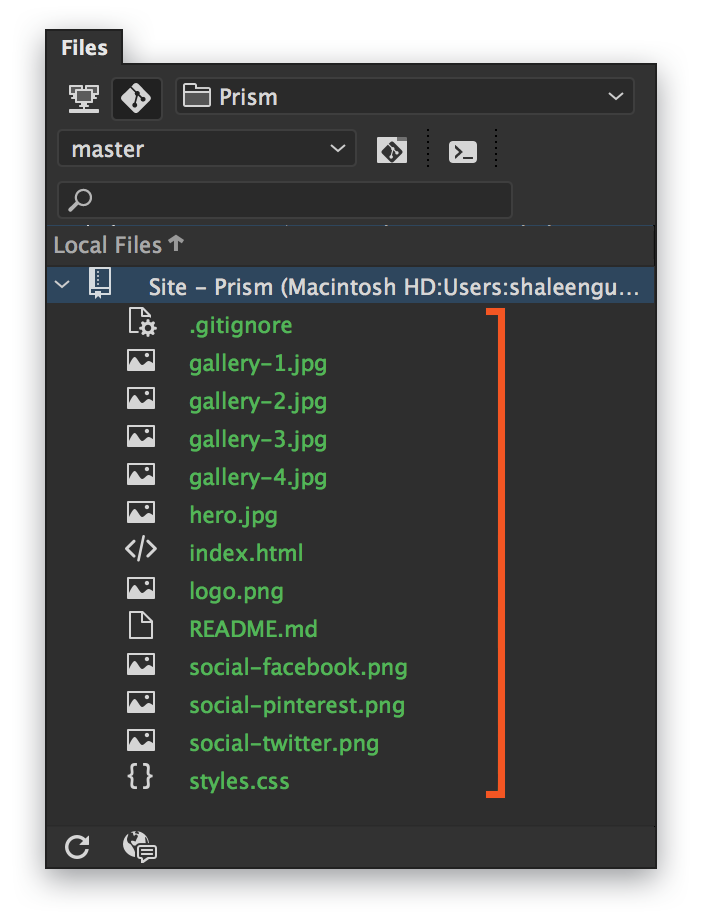 Learn how to download and use Git with Dreamweaver.