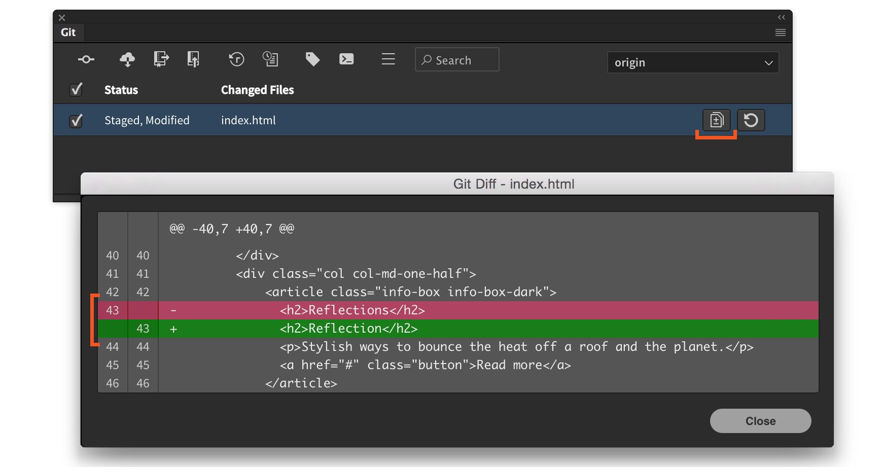 Learn how to download and use Git with Dreamweaver.