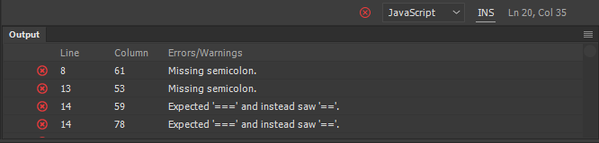 Use Lint code in Adobe Dreamweaver to detect errors
