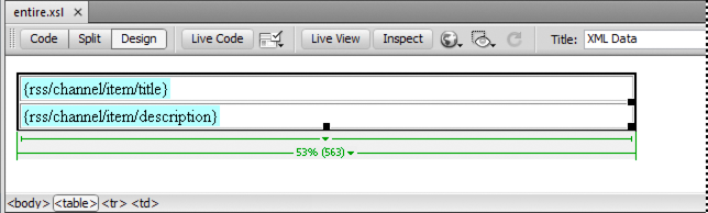 Perform XSL server-side transformations in Dreamweaver