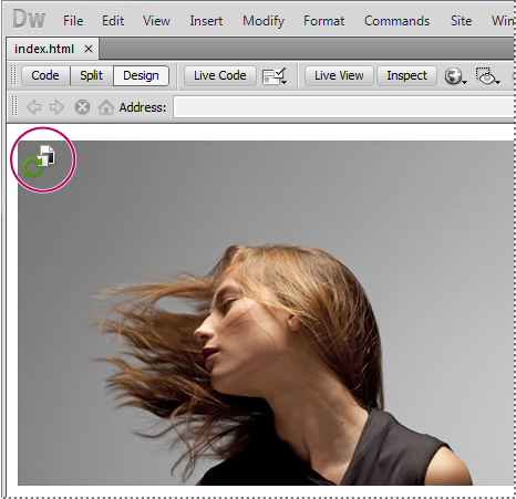 Working with Photoshop and Dreamweaver