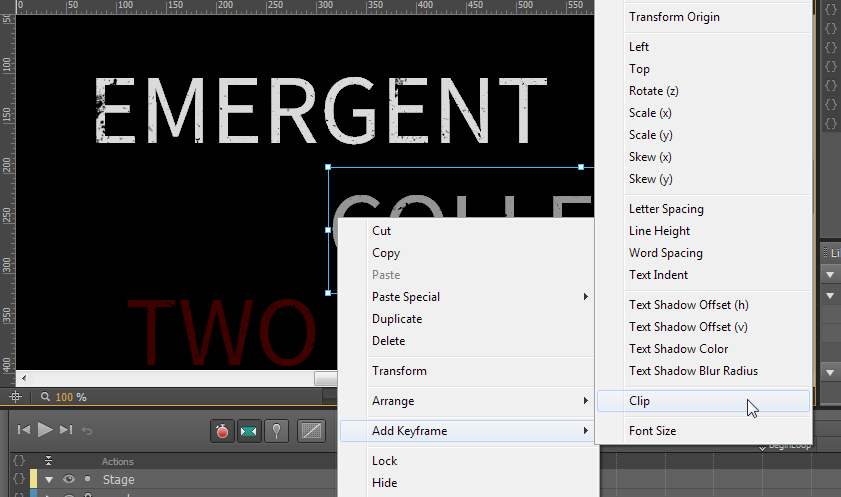 Create your first Edge Animate project
