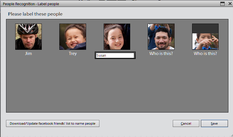 Marking faces in photos and organizing people stacks | Elements ...
