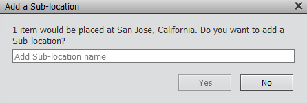 Adding and managing places in Elements Organizer