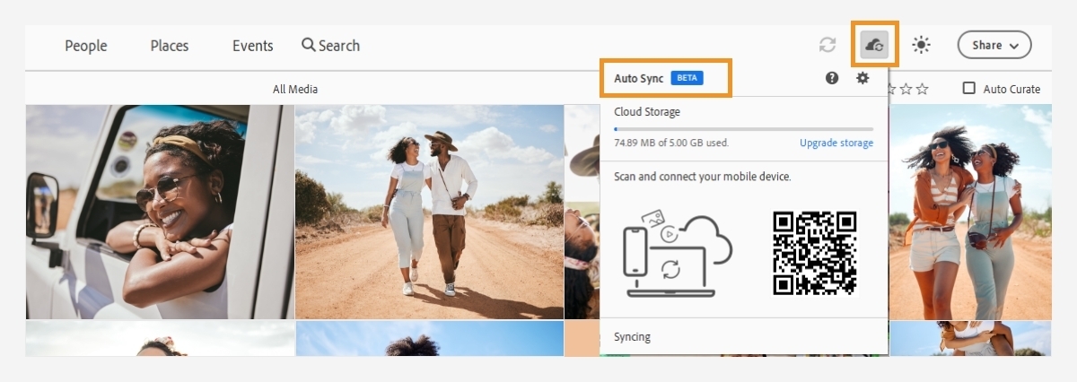Auto sync your files using Cloud storage (English-only beta)