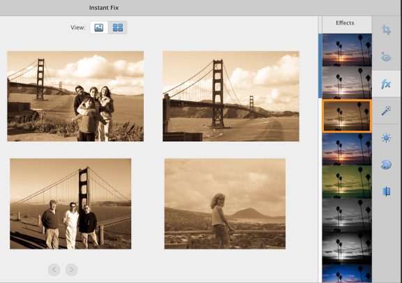 Fixing photos in Elements Organizer