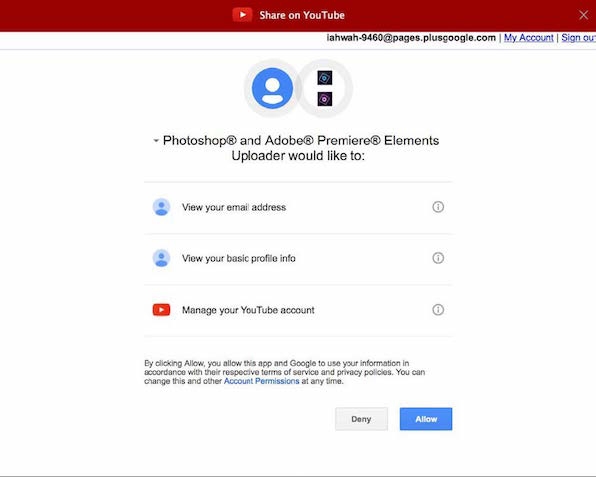 Share videos using Elements Organizer