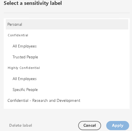 Microsoft Purview Information Protection support in Acrobat