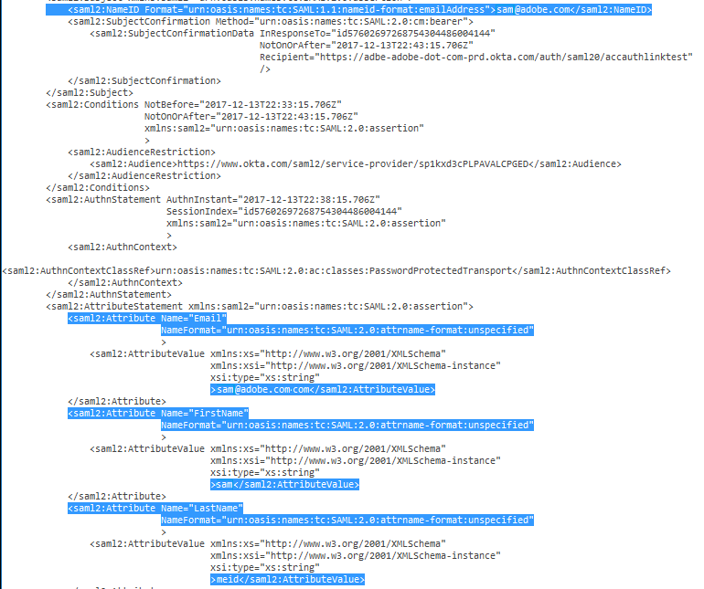 How to perform a SAML Trace