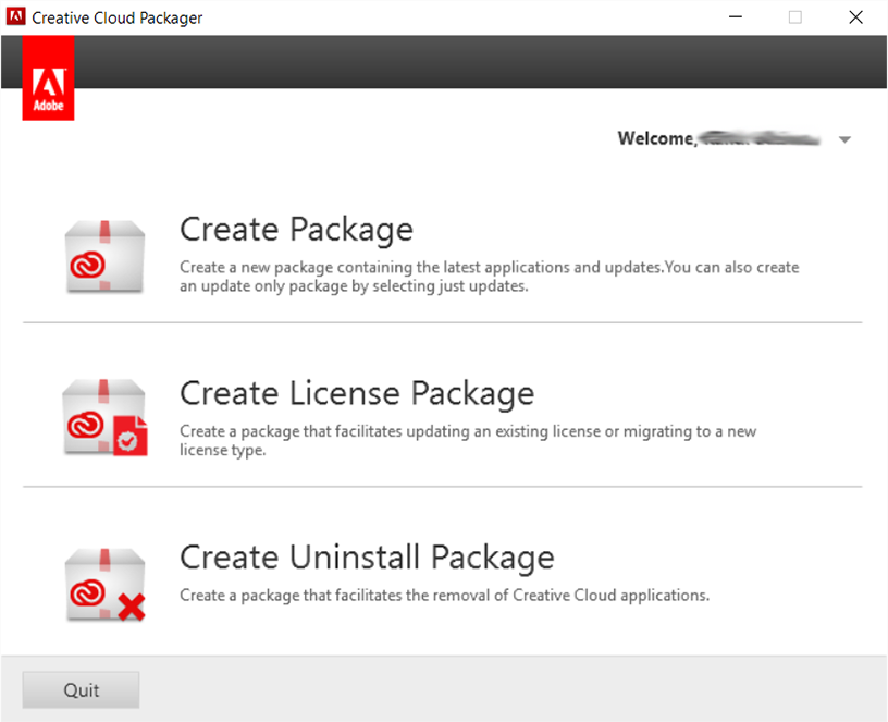 Adobe Creative Cloud license package
