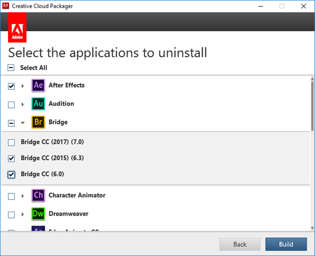 Uninstall Creative Cloud products