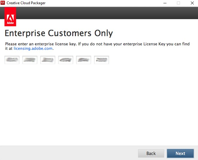 Create packages with serial number licenses