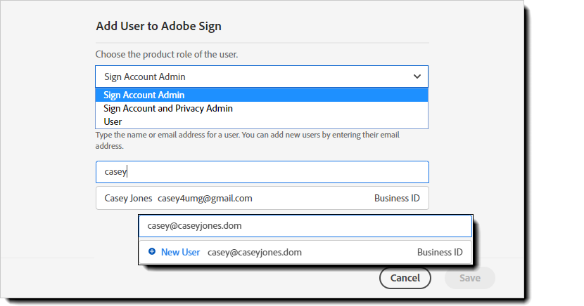Adobe Sign - Small business feature Administrator