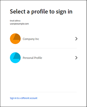 Manage Adobe profiles