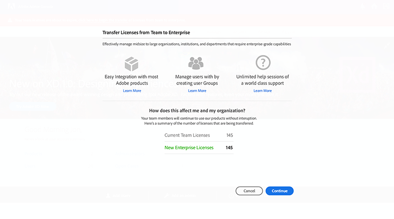 Migrate existing users to the Adobe Admin Console