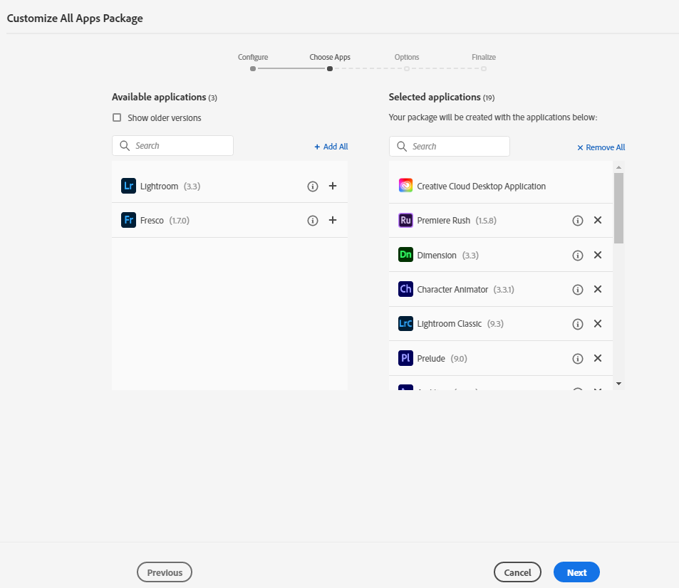 Adobe Templates for Packages