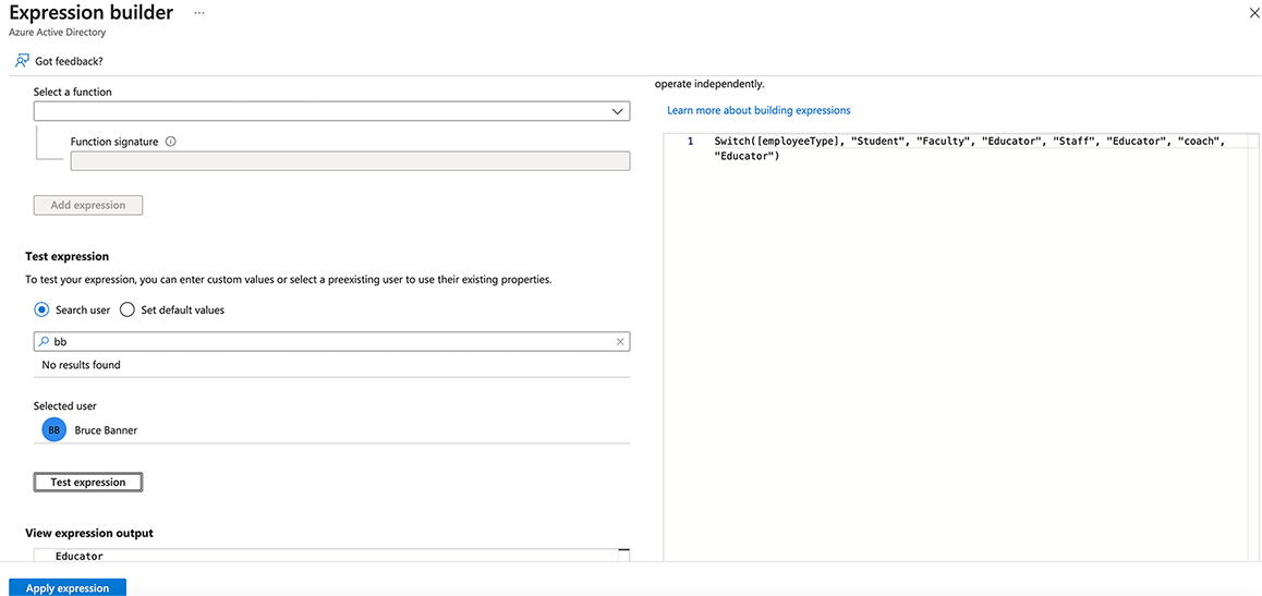 Role sync for Education