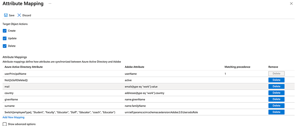 Role sync for Education