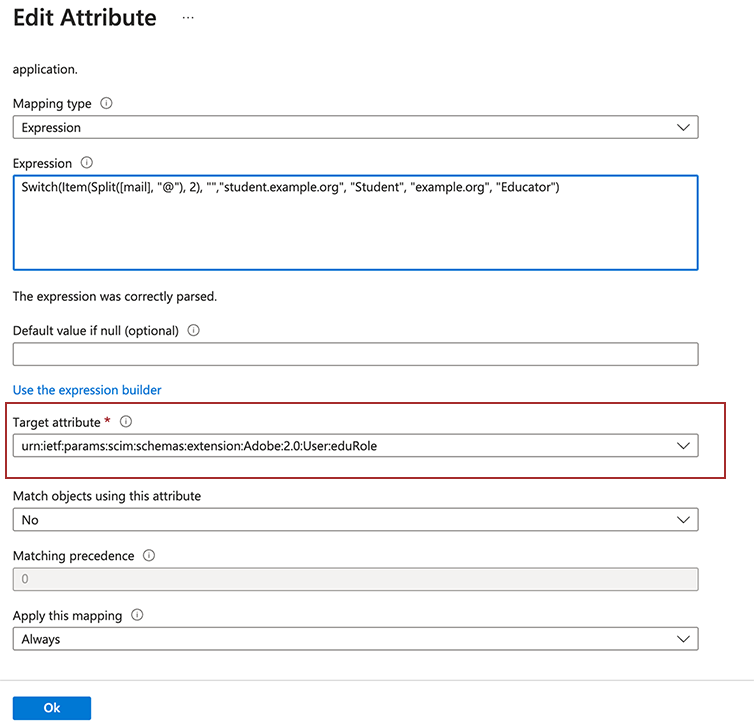 Role sync for Education