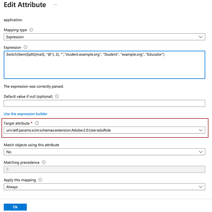 Role sync for Education