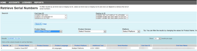 Implement serial number licensing for Adobe products