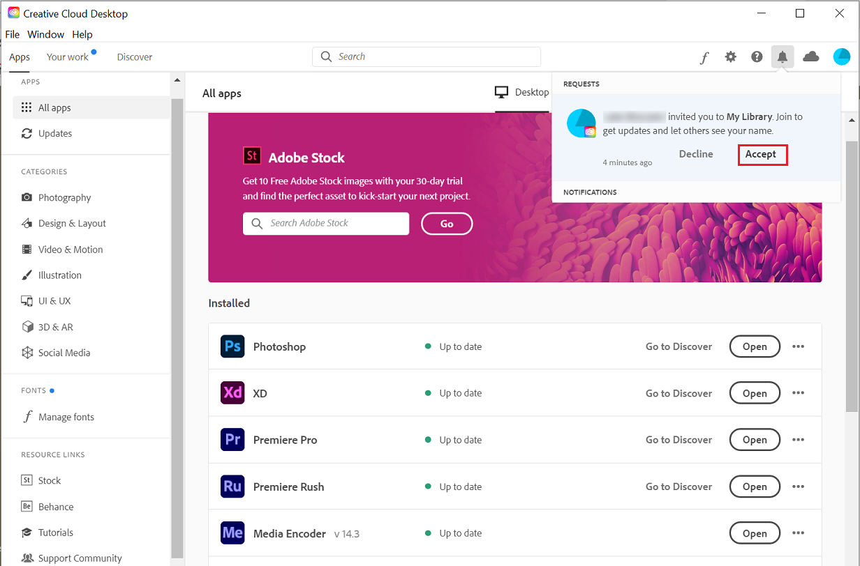 Adobe Stock License Approval