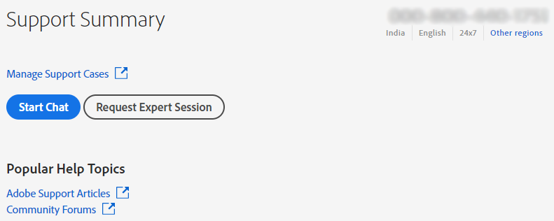 Enterprise and teams | Contact Adobe Customer Care