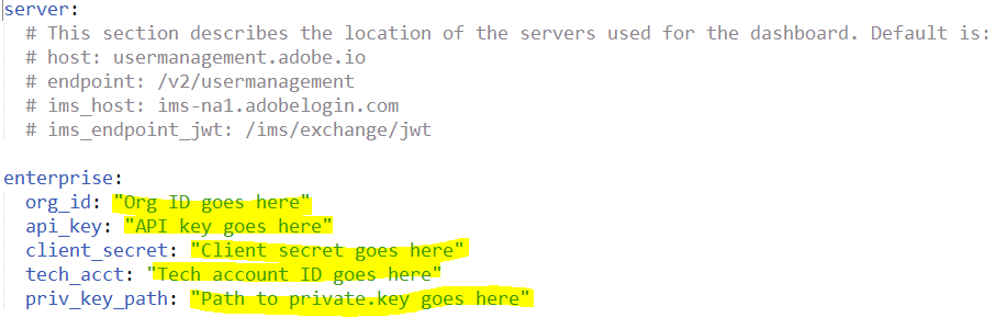 Set up the User Sync tool