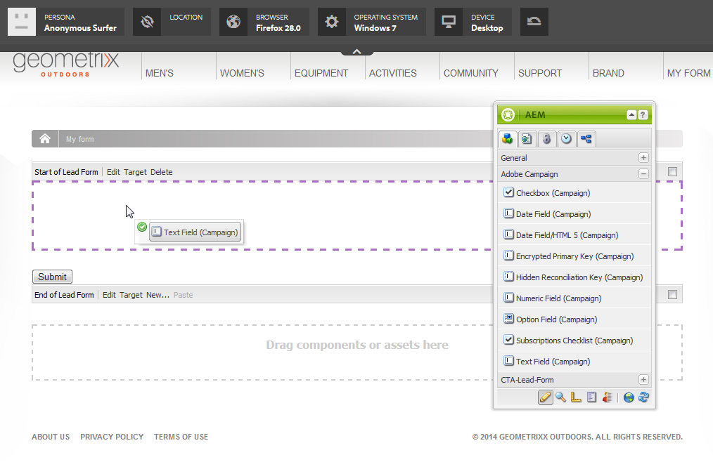 Creating Adobe Campaign Forms In AEM