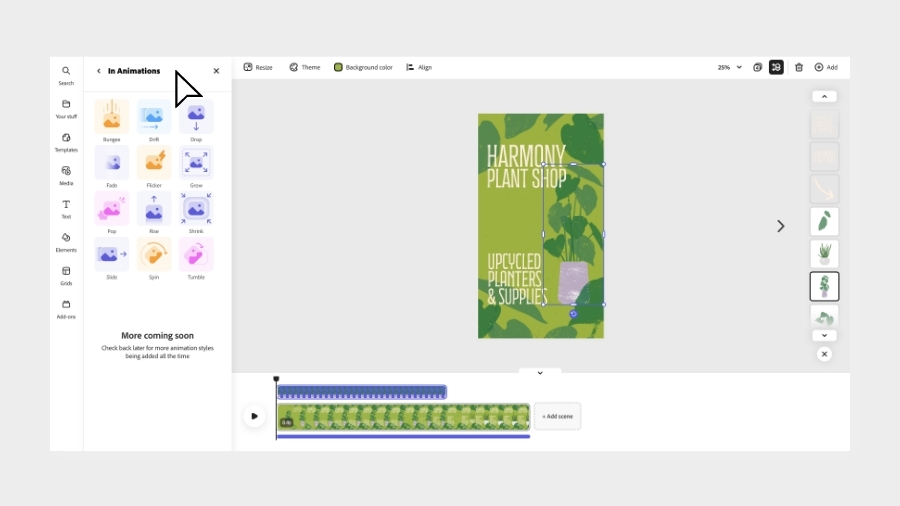 Make text and objects pop with animations