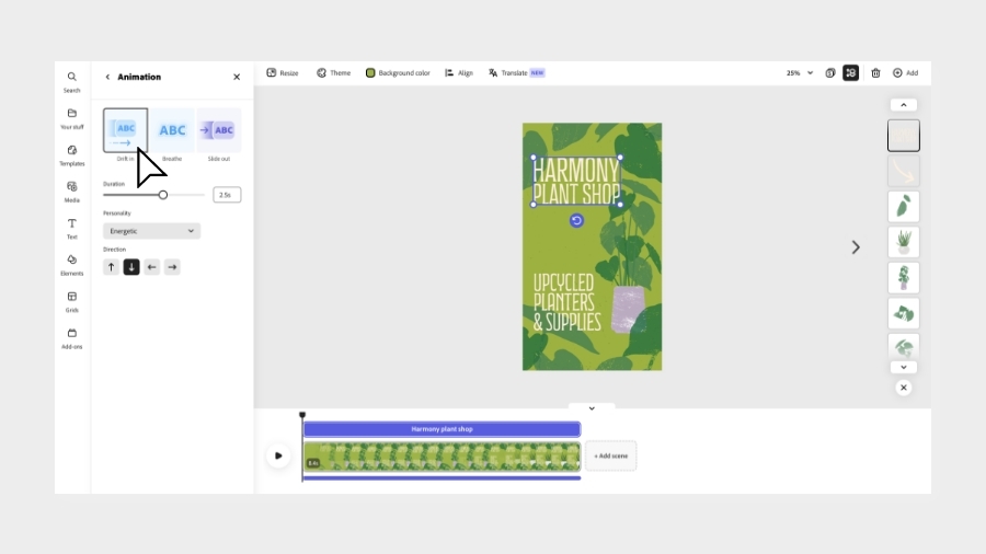 Make text and objects pop with animations