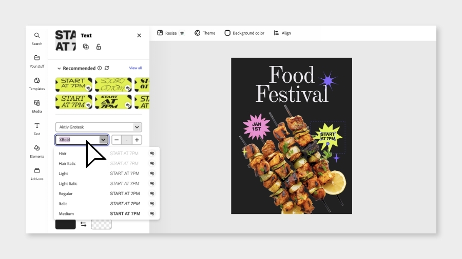 How to edit and format text