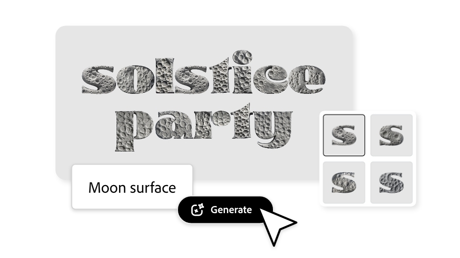Firefly AI text effects examples