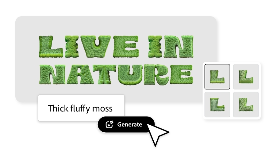 Firefly AI text effects examples