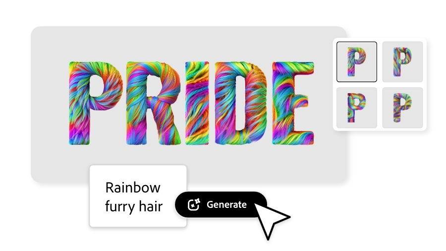 Firefly AI text effects examples