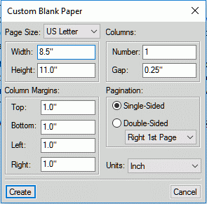 Create documents using standard, structured, or custom templates