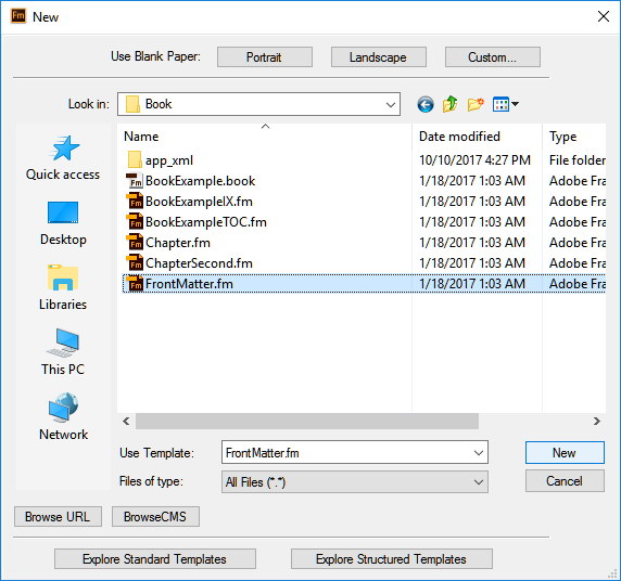Create documents using standard, structured, or custom templates