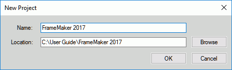 Manage your Help content using projects in FrameMaker