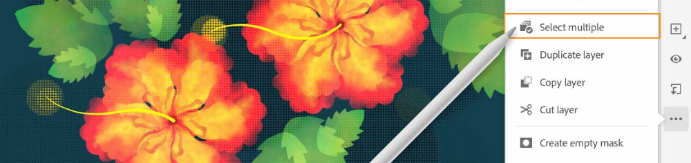 How to work with layers in Adobe Fresco